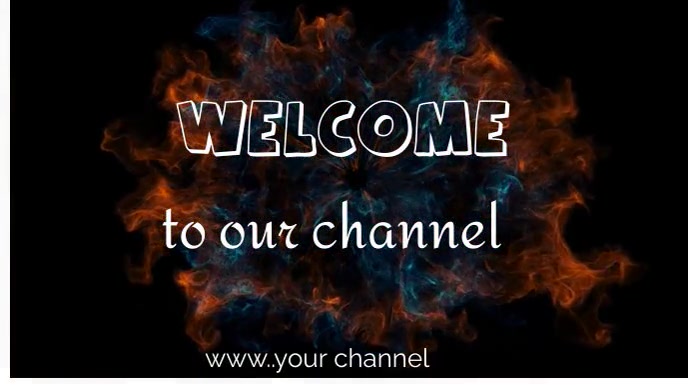 Welcome neon YouTube video Template | PosterMyWall
