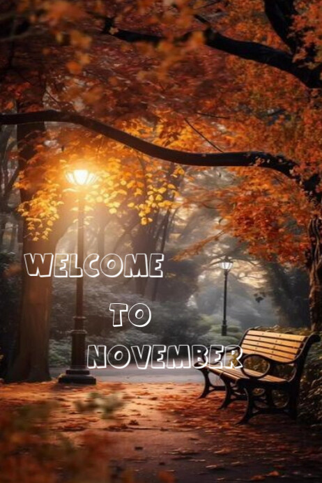 Plantilla de Welcome November | PosterMyWall