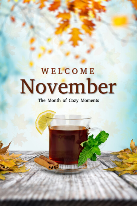 Welcome November Design Template | PosterMyWall