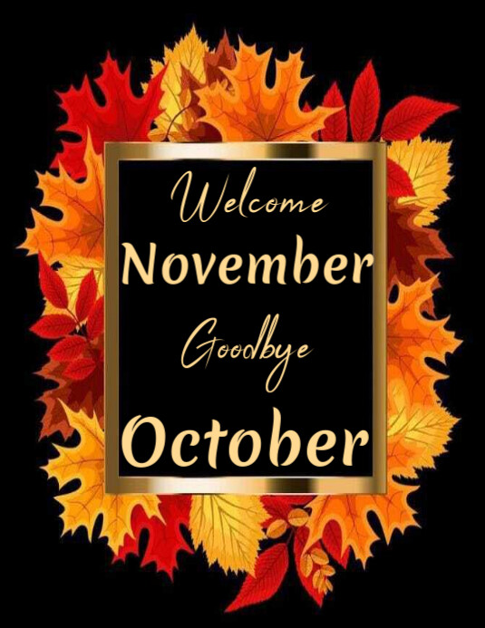 Welcome November Flyer Template 2024 | PosterMyWall