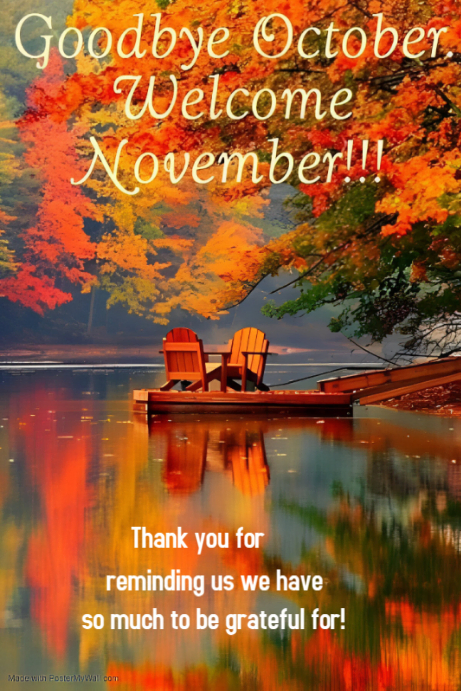Welcome November Poster Template | PosterMyWall