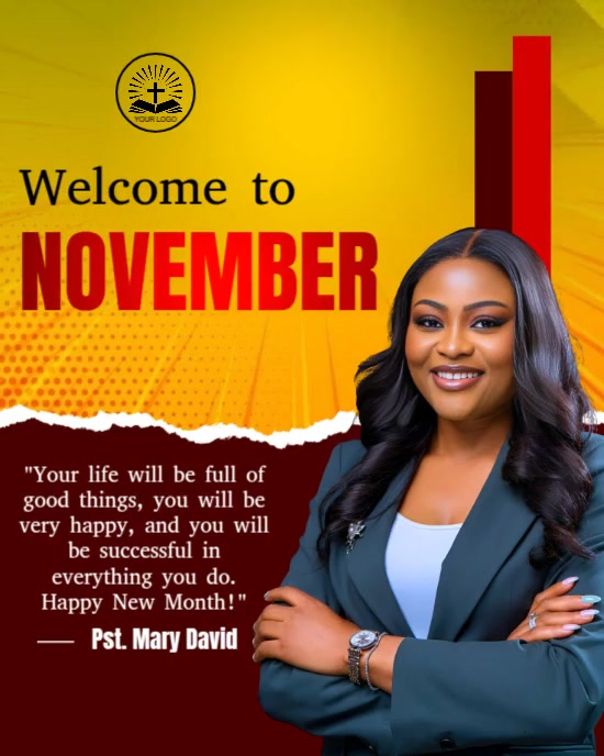 Welcome November template | PosterMyWall