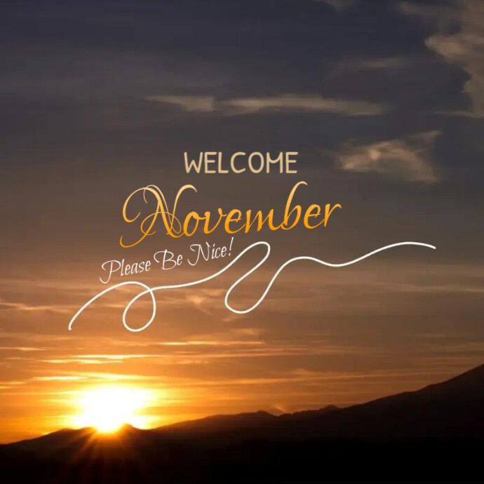 Modèle Welcome November Templates | PosterMyWall