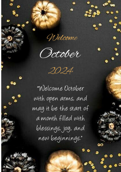 Copy of Welcome October 2024 | PosterMyWall