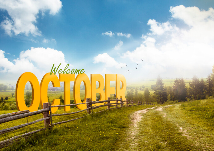 Welcome October Template | PosterMyWall