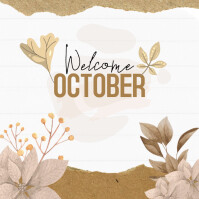 Welcome October Template | PosterMyWall