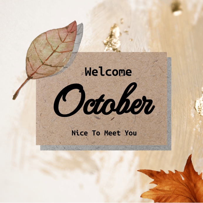 Welcome October Template | PosterMyWall