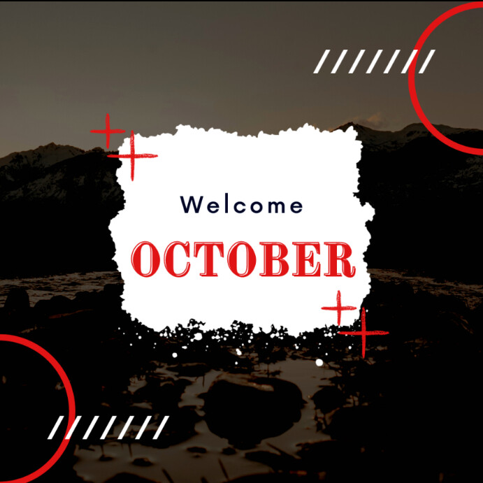 Welcome October Template | PosterMyWall