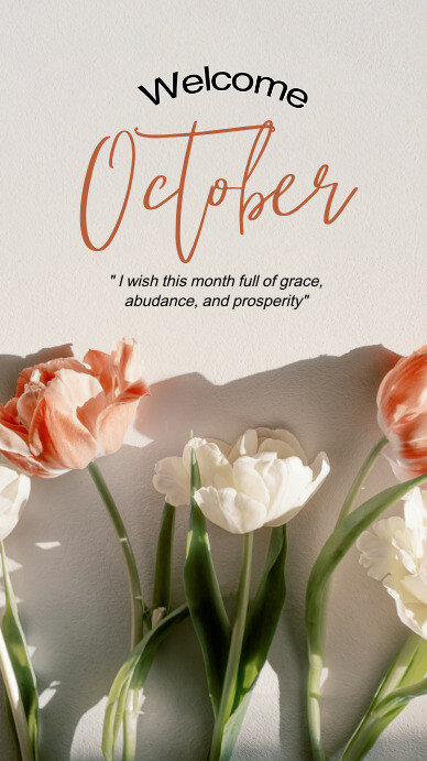 Copy of welcome october | PosterMyWall