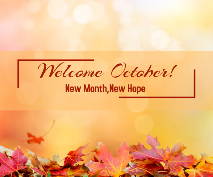 Welcome October Template | PosterMyWall