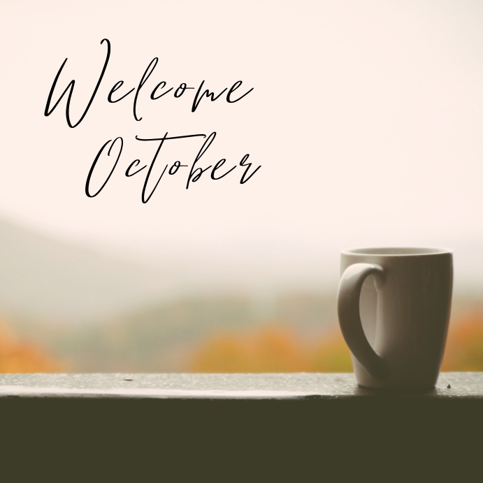 Welcome October Instagram Post Template | PosterMyWall
