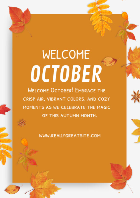 Copy of Welcome October Template 2024 | PosterMyWall