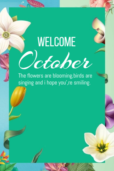 Plantilla de Welcome October template 2025 | PosterMyWall