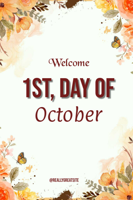 Copy of Welcome Oktober Poster Template 2024 | PosterMyWall