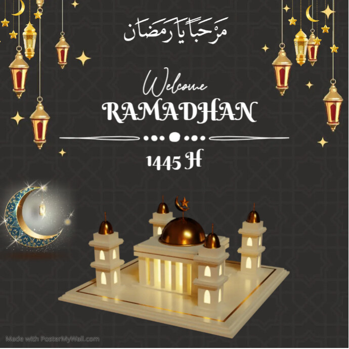 WELCOME RAMADAN INSTAGRAM POST Template | PosterMyWall