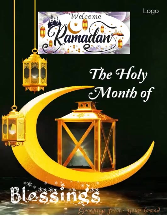 Welcome Ramadan month of blessing video Template | PosterMyWall