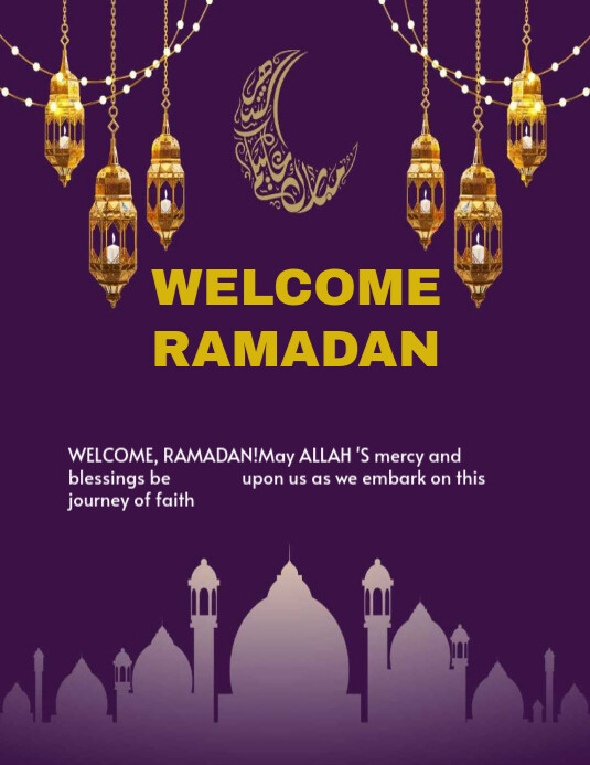 Welcome Ramadan template 2025 | PosterMyWall