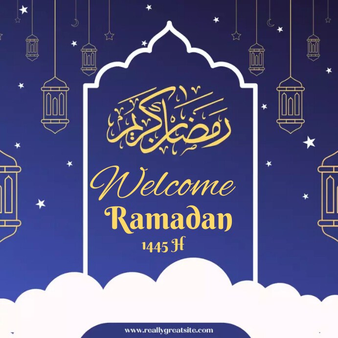 Copy of Welcome Ramadan Template Online Greeting Card | PosterMyWall