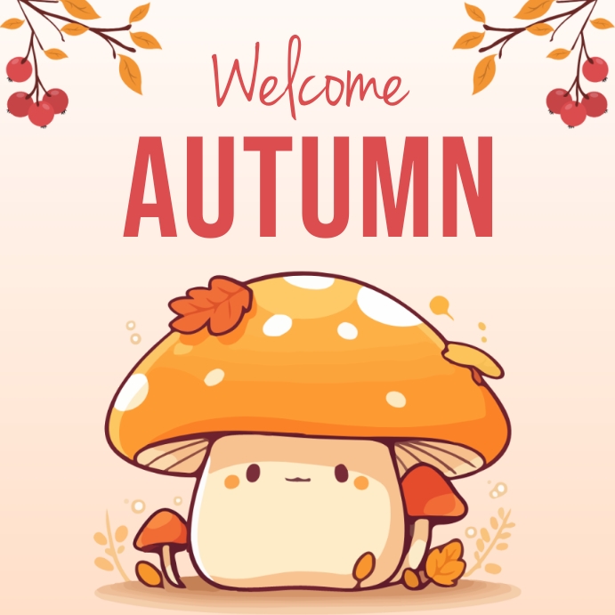Plantilla de Welcome September Autumn Instagram post Templ | PosterMyWall