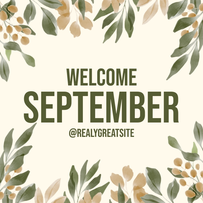 Welcome September Template | PosterMyWall