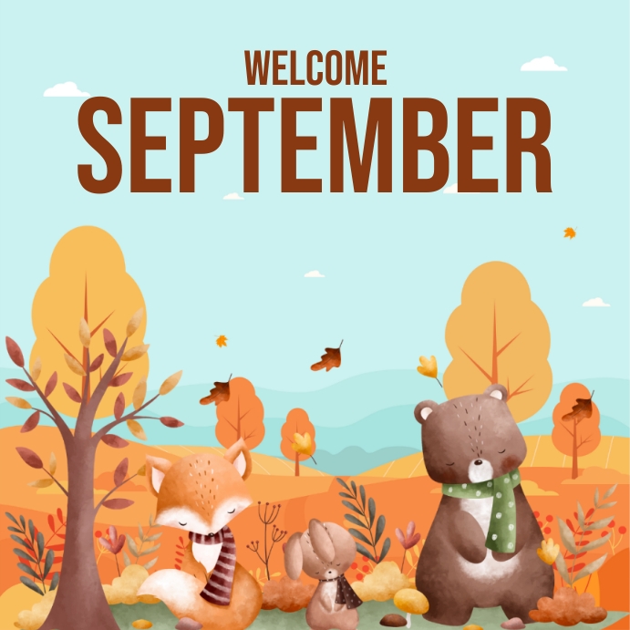 Welcome September Template | PosterMyWall