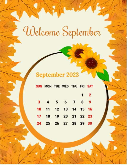 Plantilla de welcome September | PosterMyWall