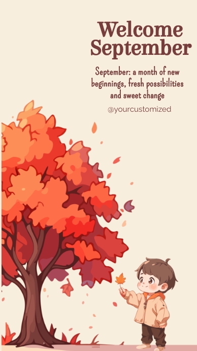 Welcome September Template | PosterMyWall