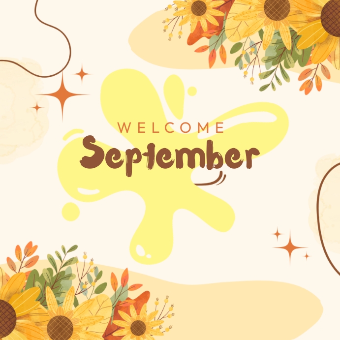 Welcome September Template | PosterMyWall