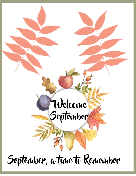 welcome September Template | PosterMyWall