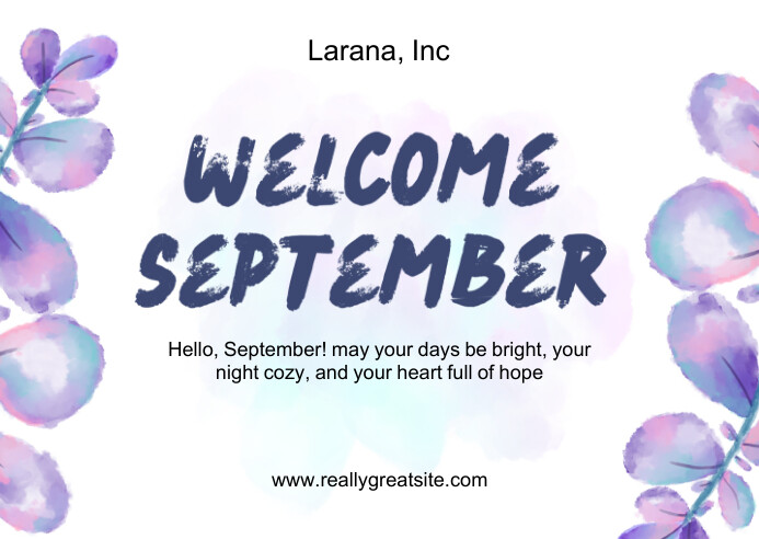Welcome september Instagram post Template | PosterMyWall