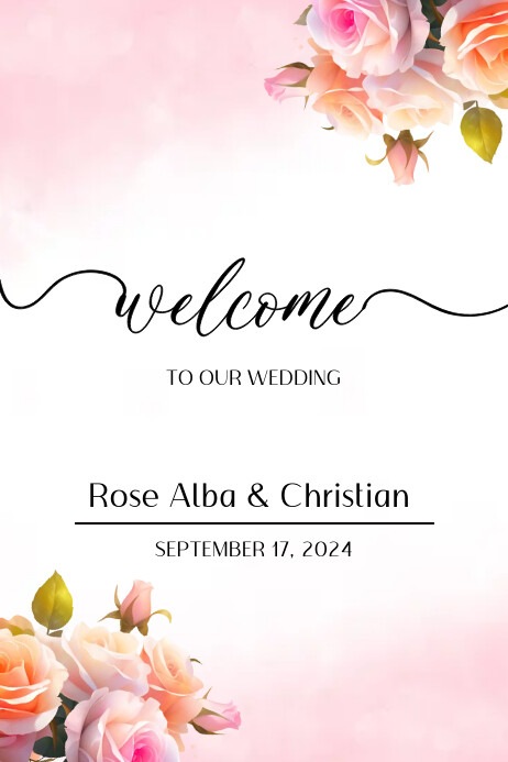 Welcome sign card template (3) | PosterMyWall