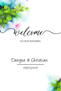 Welcome sign card template-Vorlage | PosterMyWall