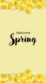 Welcome Spring Template | PosterMyWall