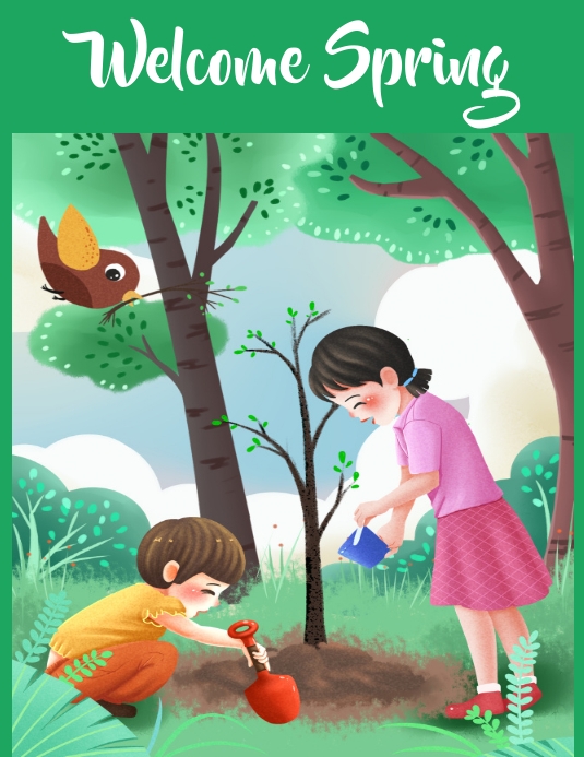 Welcome Spring Template | PosterMyWall