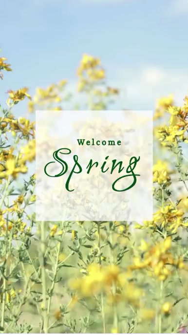 Welcome Spring Template | PosterMyWall