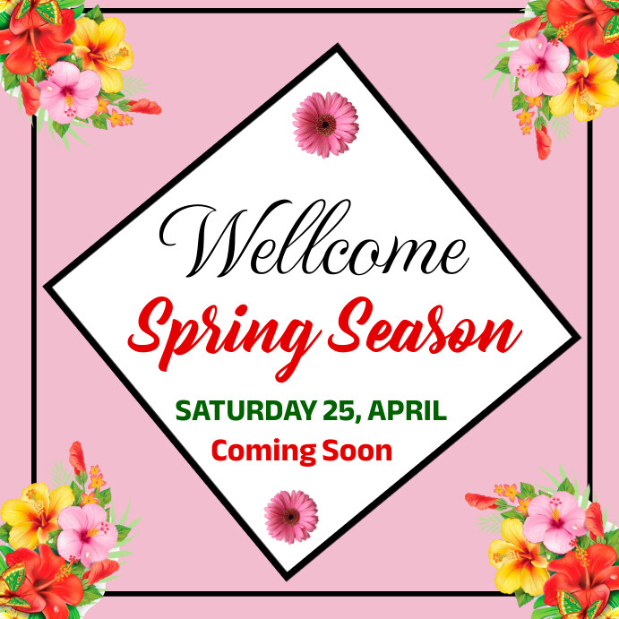 welcome spring flyers Template | PosterMyWall