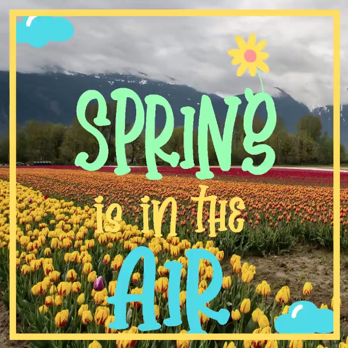 Plantilla de welcome spring instagram post | PosterMyWall