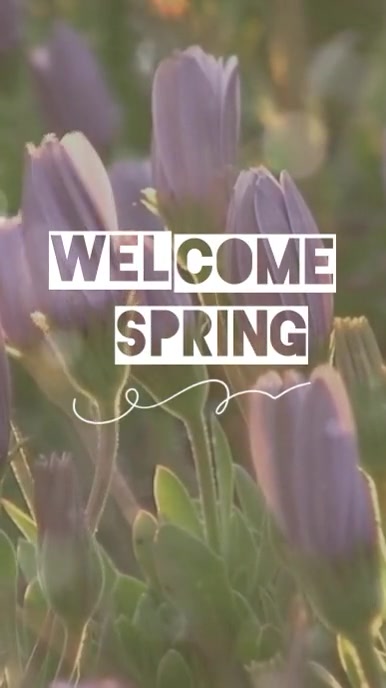 Plantilla de Welcome spring mobile video | PosterMyWall