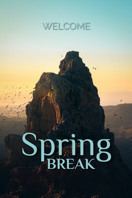 Plantilla de Del Cartel de Bienvenida a La Primavera | PosterMyWall