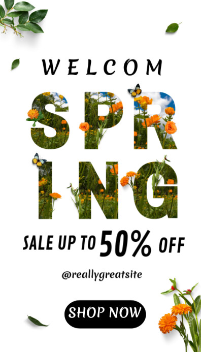 Welcome Spring Sale Offer Template 2025 | PosterMyWall