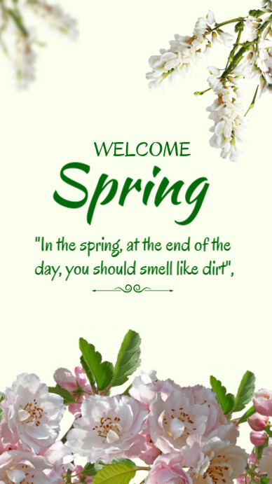 Copy of Welcome Spring template 2025 | PosterMyWall