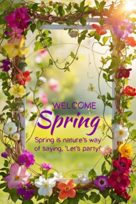 Welcome Spring template 2025 | PosterMyWall