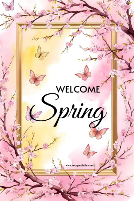 Plantilla de Welcome Spring Template 2025 | PosterMyWall