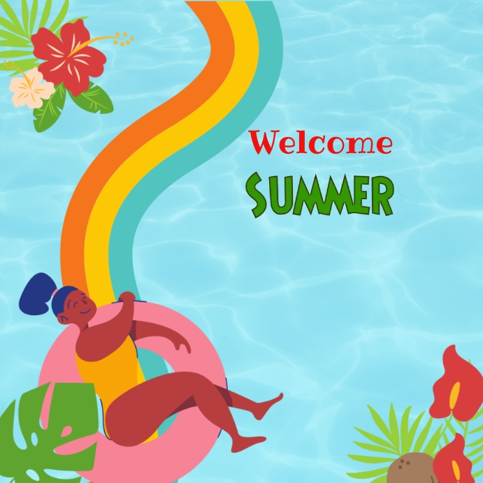 Welcome summer 🌞 Template | PosterMyWall