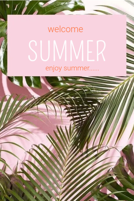 Plantilla de Welcome summer | PosterMyWall