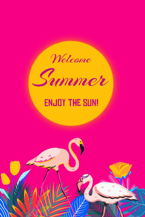Plantilla de Welcome Summer Poster | PosterMyWall