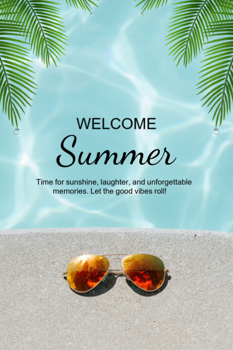 Copy of Welcome summer poster online greeting card | PosterMyWall