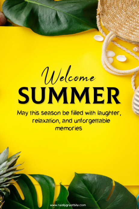 Welcome Summer template 2025 | PosterMyWall