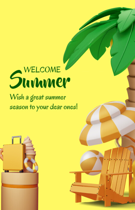 Welcome Summer Template 2025 | PosterMyWall