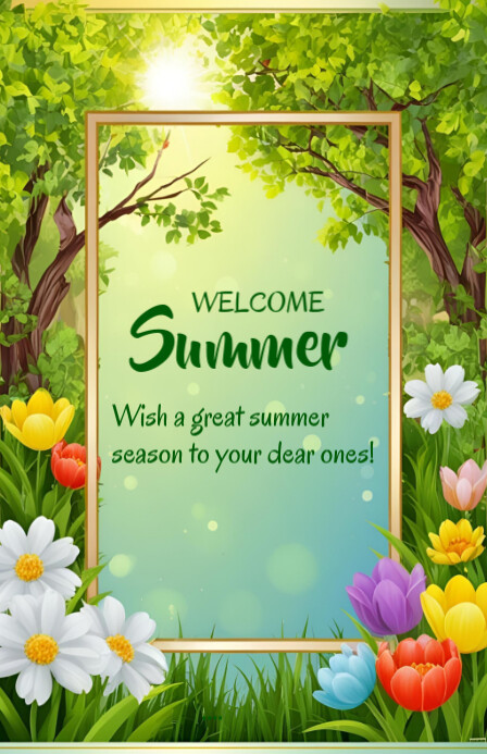 Welcome Summer Template 2025 | PosterMyWall